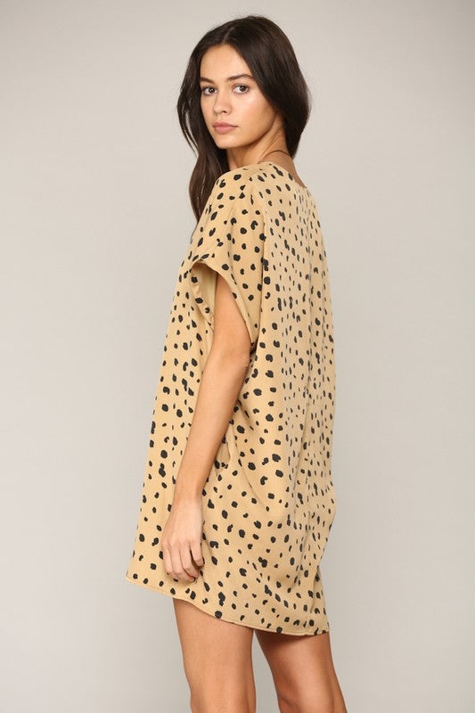 Suki Leopard Print Tunic Dress – Maximel Boutique